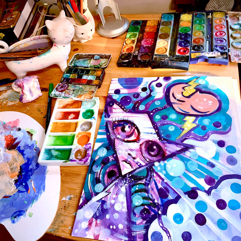 Angie Mason : Playful Visions Art | Painting + Drawing + Sculpture