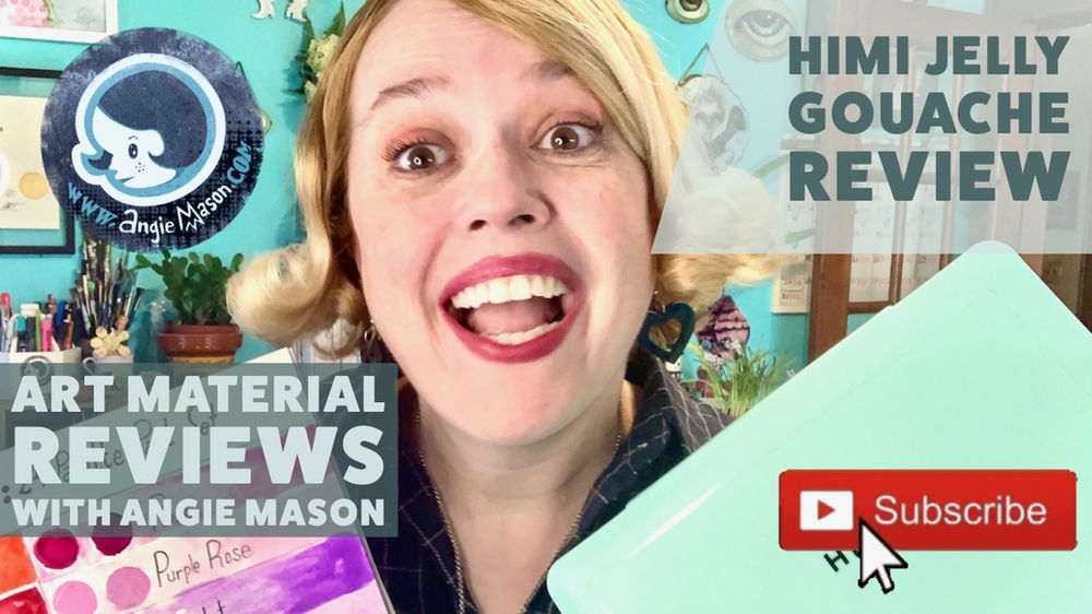 Art Material Reviews with Artist Angie Mason EP.02: Himi Jelly Gouache ...