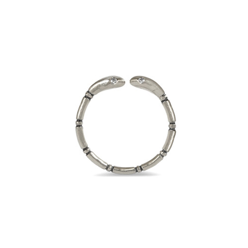 Sterling Silver Twin Snake Ring | Acanthus Jewelry