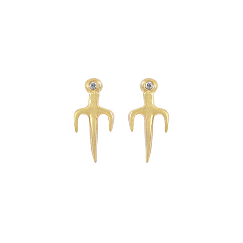 14k Dagger Studs | Acanthus Jewelry
