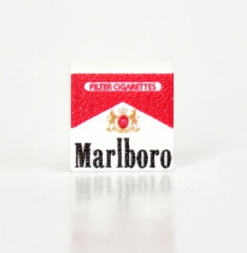 Printed LEGO® Tile 1x1 'Marlboro Cigarettes' | brickssoldier