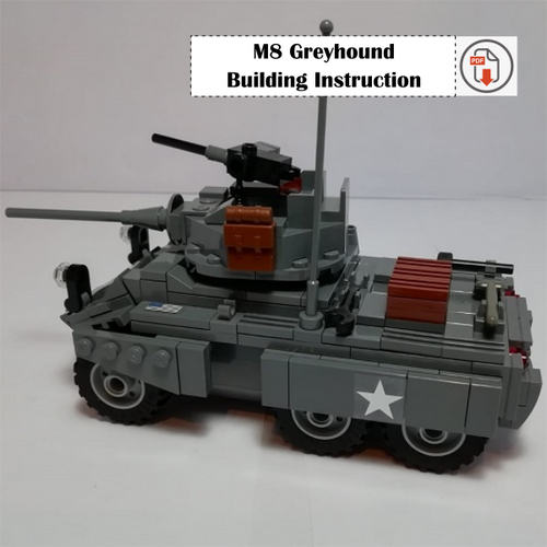 M8 Greyhound Building Instruction | brickssoldier