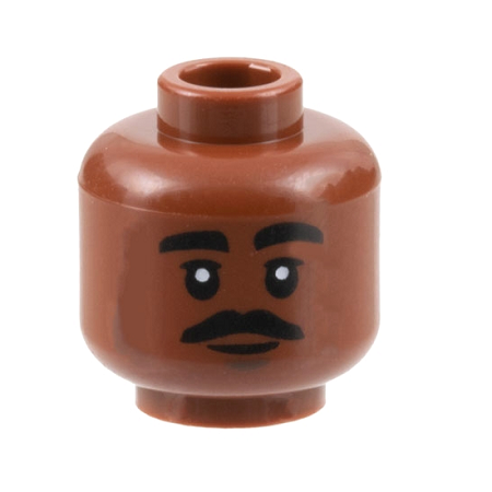 Head Black Eyebrows and Moustache, Chin Dimple, Smile Pattern ...