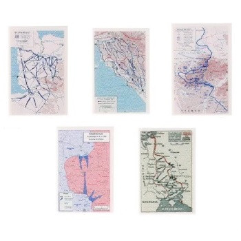 Printed Tile 2x3 WW2 Map - various maps | brickssoldier