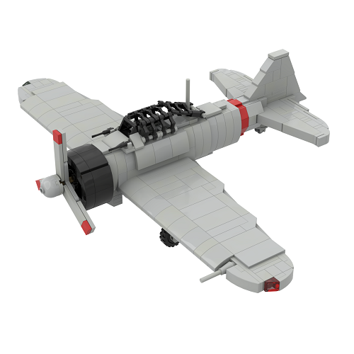 Mitsubishi A6M Zero Building Instruction | brickssoldier