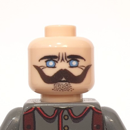 WW1 Mustache Head | brickssoldier