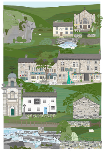Framed Linton to Kettlewell | Jane Gales