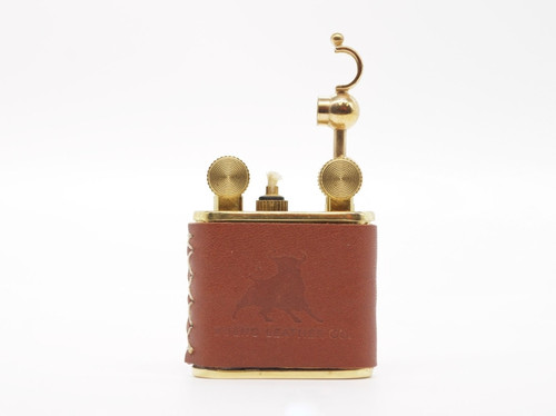 BLCO® Handcrafted Leather-Wrapped Solid Brass Lighter - Limited Edition