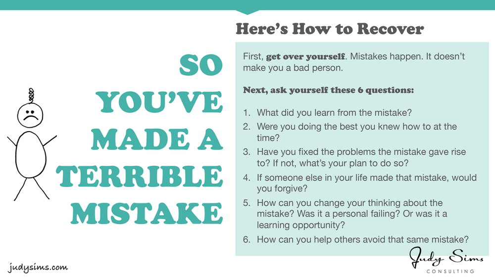 Infographic: So You've Made a Terrible Mistake...