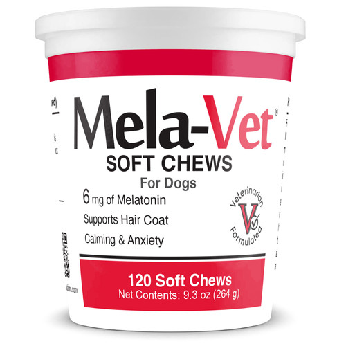 Mela-Vet Melatonin Soft Chews for Dogs & Cats (120 count) | Pet Health ...