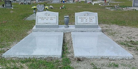 SINGLE PLAIN FULL GRAVE LEDGER | C. TAYLOR'S MONUMENT