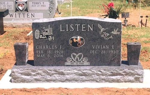 BAHAMA BLUE COMPANION MONUMENT COMBO | C. TAYLOR'S MONUMENT