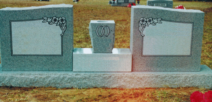 DOUBLE WING MONUMENT WITH VASE | C. TAYLOR'S MONUMENT