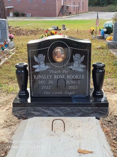 SINGLE MED SIZE BLACK MONUMENT COMBO SPECIAL | C. TAYLOR'S MONUMENT