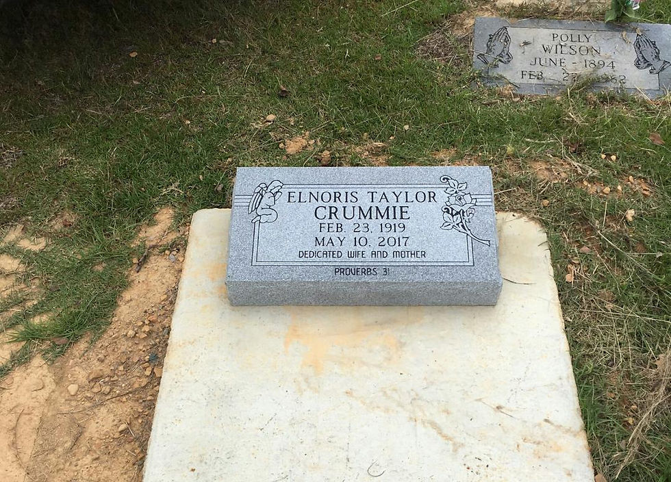 SINGLE 24X12 X 6 BEVEL PILLAR GREY MARKER | C. TAYLOR'S MONUMENT