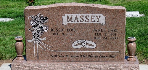 DOUBLE MORNING ROSE MONUMENT / VASE SET | C. TAYLOR'S MONUMENT