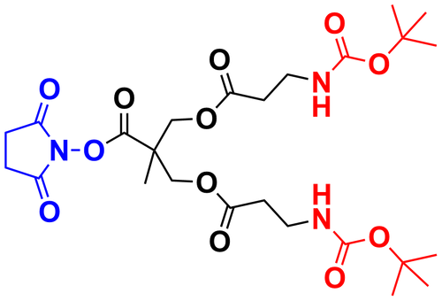 bis-MPA NHBoc Dendron, NHS Core, Generation 1 | Polymer Factory