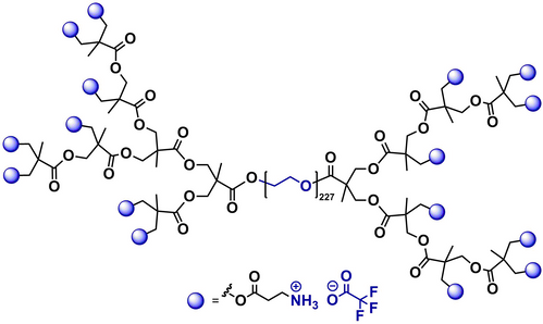 Hyperbranched bis-MPA PEG 10k, Ammonium Functional, Generation 3 ...