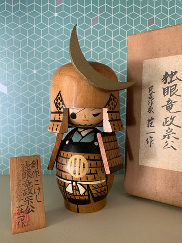 Dokuganryu Masamune by Sato Soichi | Sosaku Kokeshi Doll | Arashi House