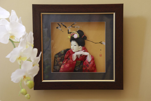Geisha in Pink | Shadow Box Art | Arashi House