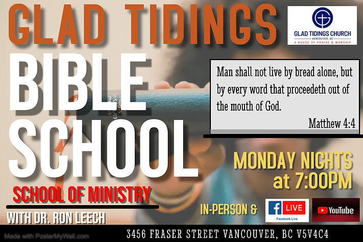 Bible School | Glad Tidings Church