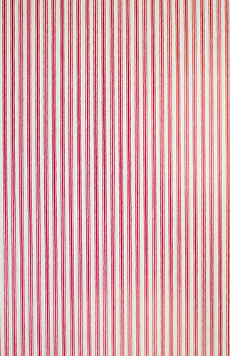 Red/Cream Ticking Stripe Gift wrap paper | Western Foil Corp