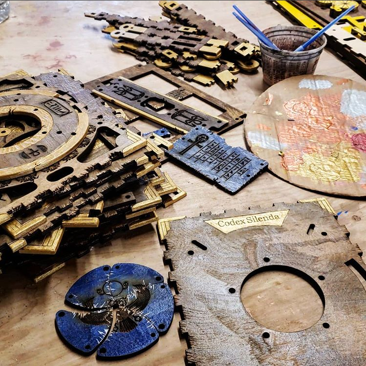 Codex Silenda - Mechanical Book of Puzzles, Made in the Iowa, USA