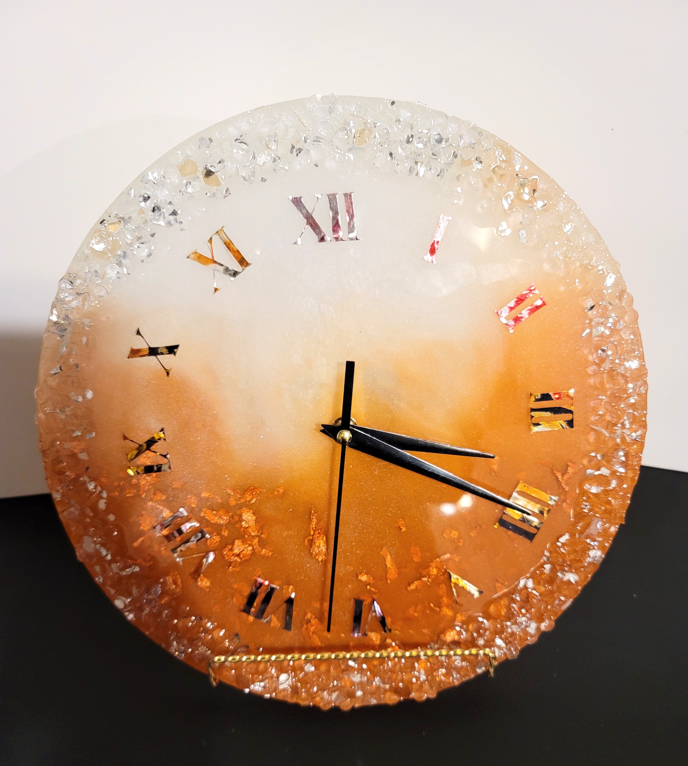 Clocks Glass Clock with stand-Sunrise Home & Living Home Décor etna.com.pe