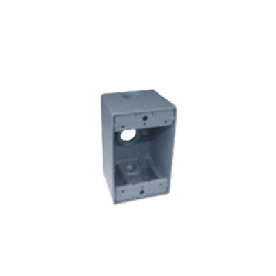 SINGLE GANG DEEP WEATHERPROOF BOX OUTLETS (3 HOLES) - ALUMIN | United ...