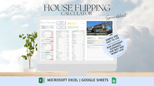 House Flipping Calculator | Excel | Google Sheets | Investment Property ...