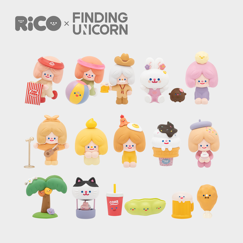 FINDING UNICORN RiCO Happy Festival Series Blind box Kawaii toy figures ...