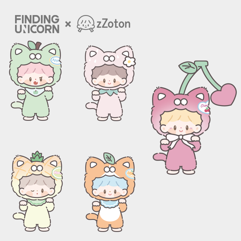 FINDING UNICORN zZoton My Little Cat Fruit Party Series Blind Box ...