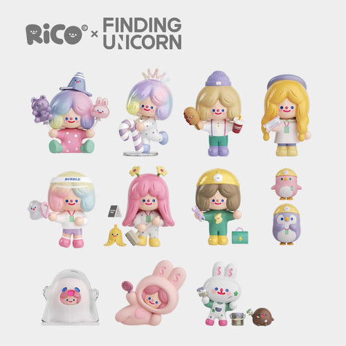 FINDING UNICORN RiCO Happy Factory Series Blind Box Action Figure ...
