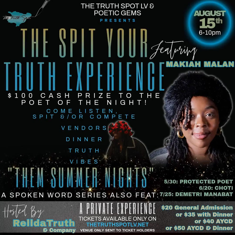 The Spit Your Truth Experience | NTDLV -NothingtodoLV