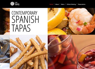 Tapas Restaurant Website Template | WIX