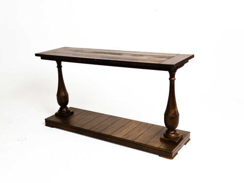 Walnut Travis Console Table | Amazing Event Rental