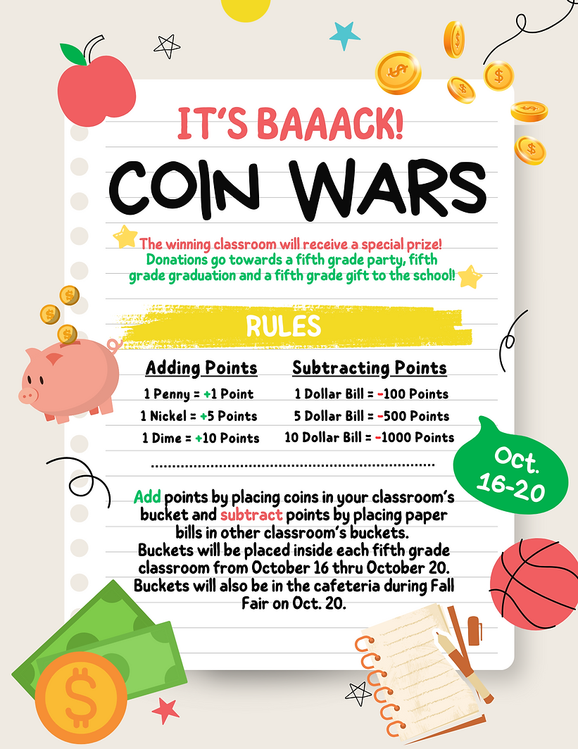 5th Grade Coin Wars | Bulverde Creek PTA