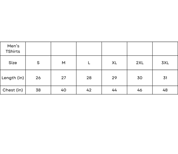 General Size Chart | Tedds