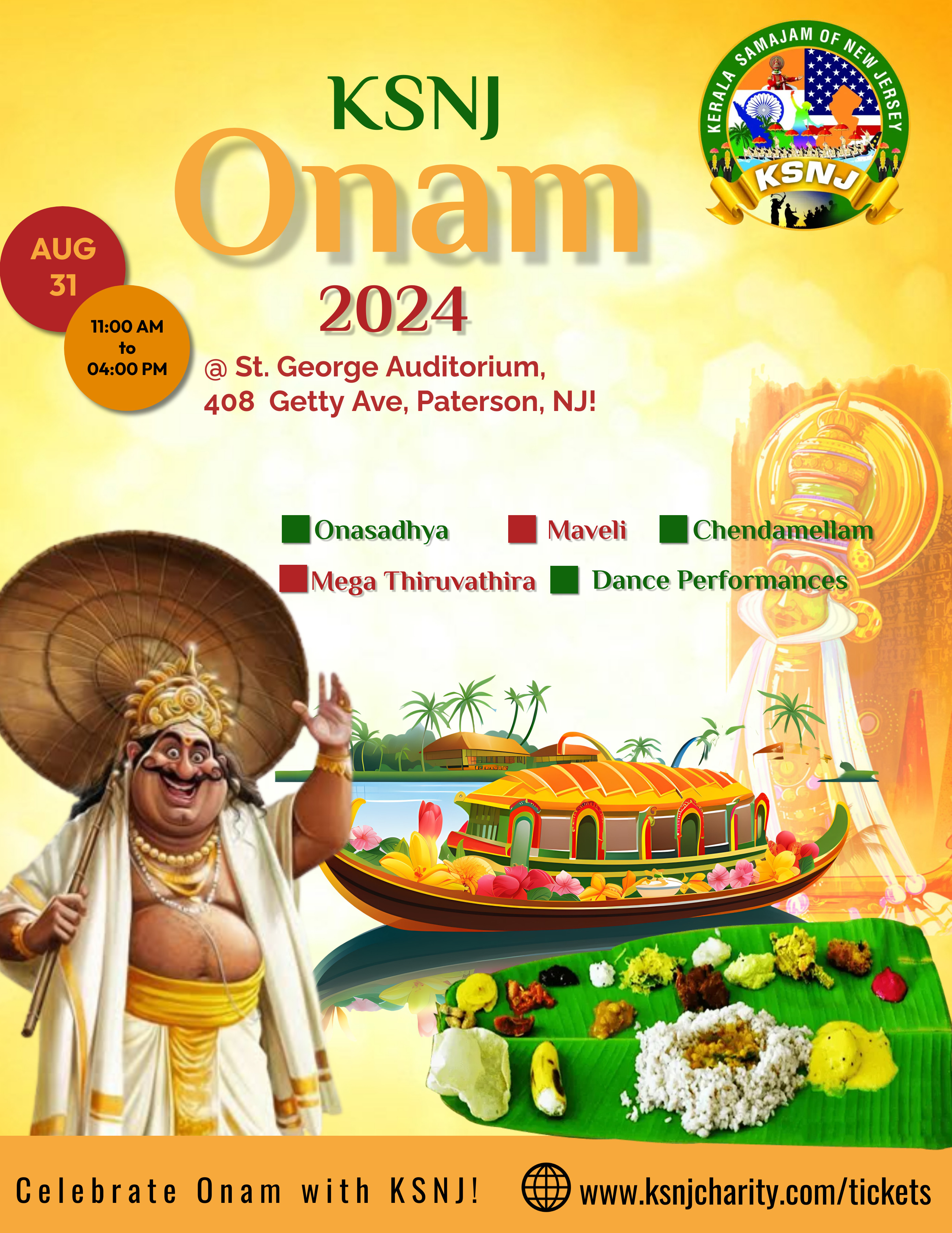 KSNJ Onam 2024 | KSNJ Charity