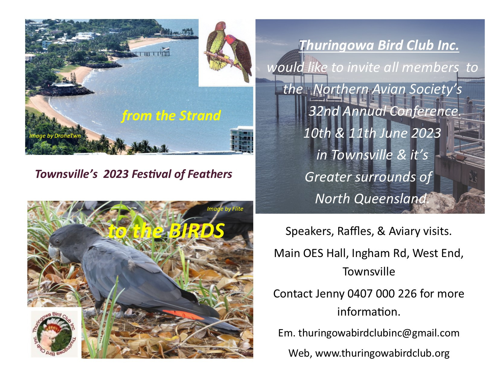 32nd Northern Avian Society Conference, part 2 of the NQ FESTIVAL of ...