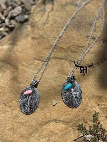 Roping Stone Pendant Necklace