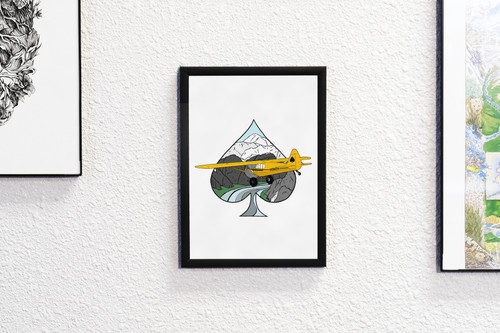 Super Cub Ace Print | Cardboard Cribbage