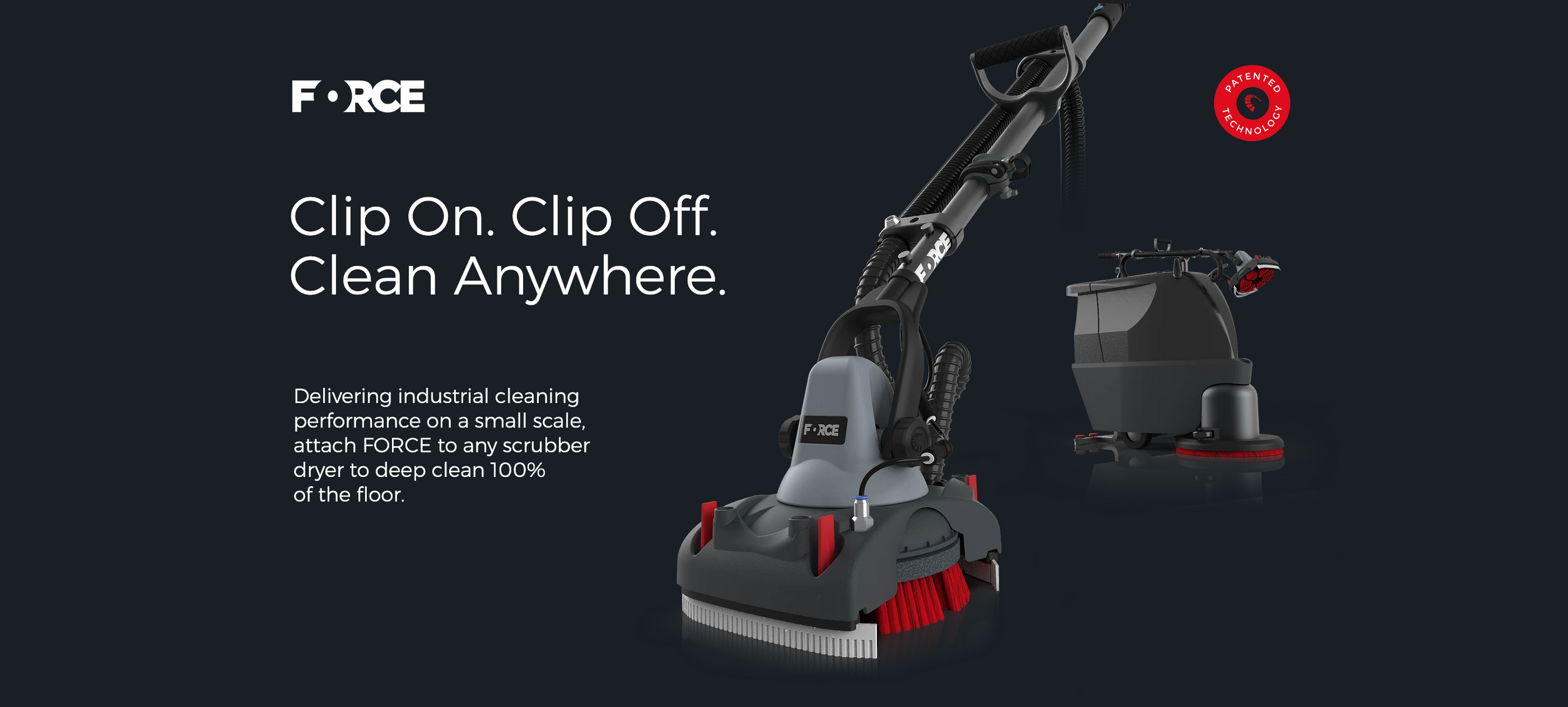 MotorScrubber FORCE | High Performance Scrubber Dryer Attachment