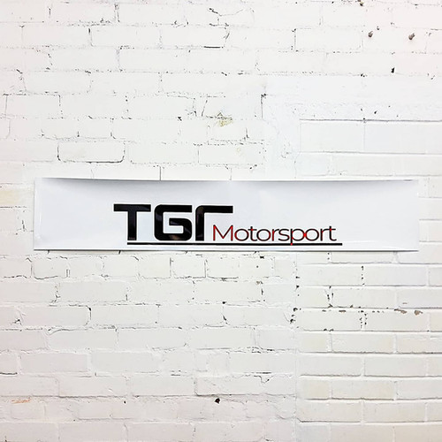 TGR Motorsport sunstrip in white | TGR Motorsport