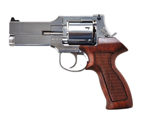Marushin Mateba 4 inches Silver Gas Revolver with Wood Grip | Octagon ...
