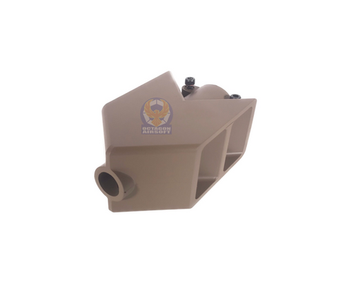 FCW M82 Tank Style ABS Flash Hider DE with CCW14 Adapter | Octagon Airsoft