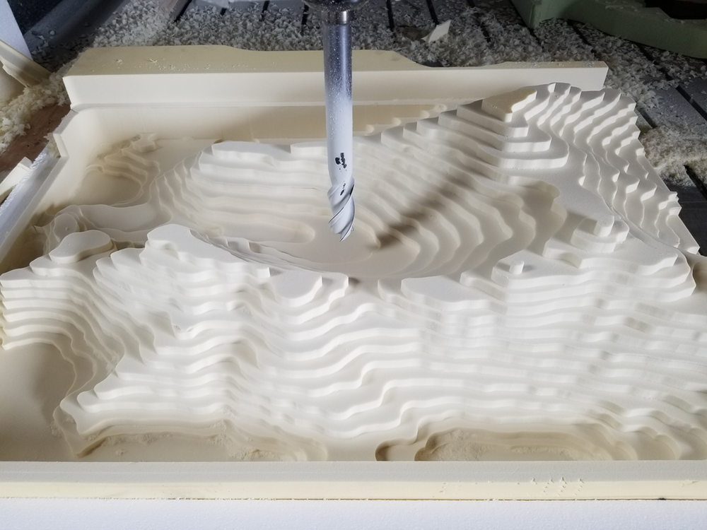 How We Machine Architectural Topographic Models & Maps