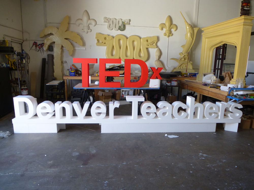 How We Fabricate TED and TEDx Stage Foam Letters