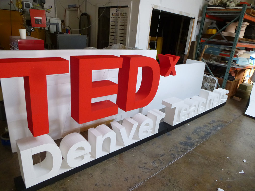 How We Fabricate TED and TEDx Stage Foam Letters