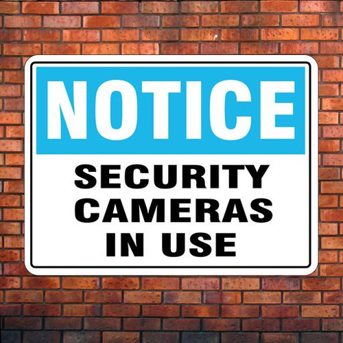 Notice Security Cameras In Use Sign | affordablesignscomau